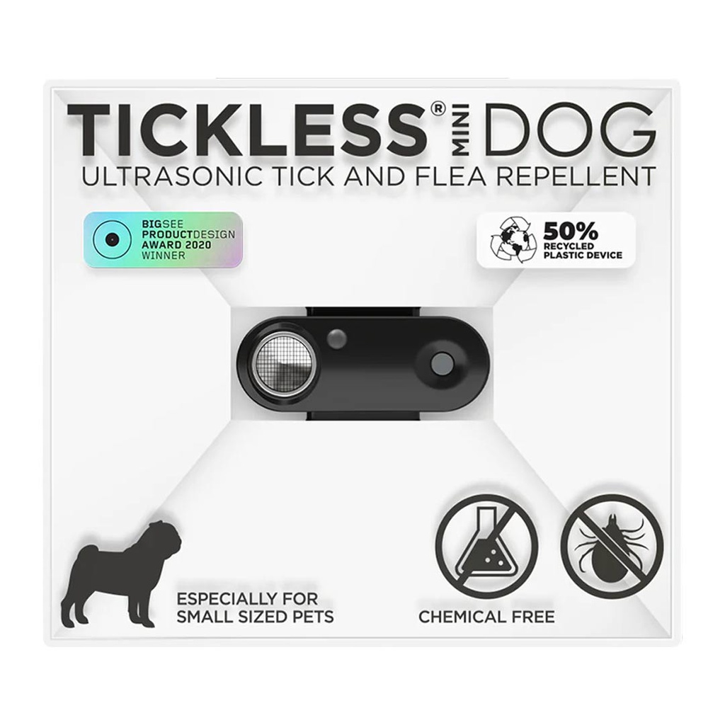 TICKLESS MINI TICK & FLEA REPELLER FOR DOGS - BLACK [RECHARGEABLE] | MB ...