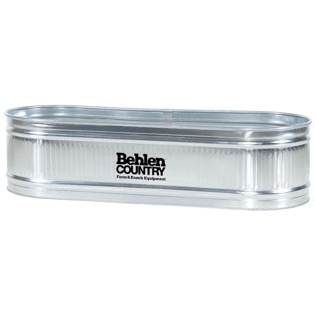 Behlen | Oval Galvanized Stock Tank - 3X2X8 [294 gal] | MB Country Living